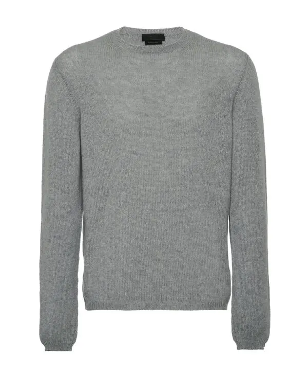 Prada Cashmere Crew Neck Sweater - Slate Grey