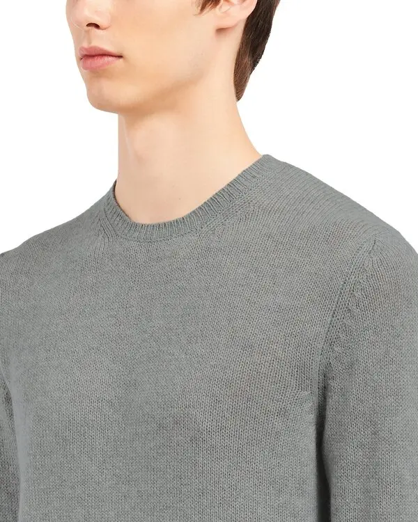 Prada Cashmere Crew Neck Sweater - Slate Grey