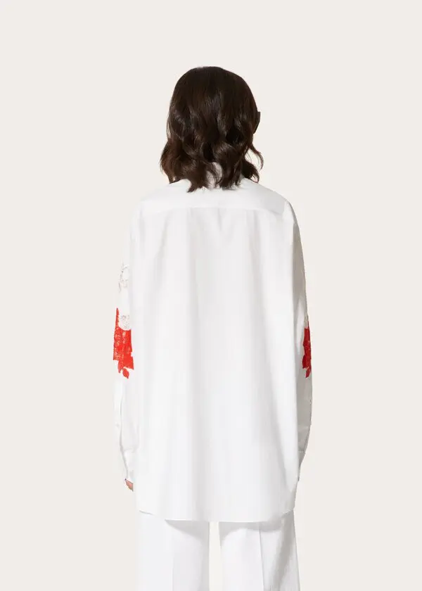 Valentino Garavani Floral Lace Insert Shirt