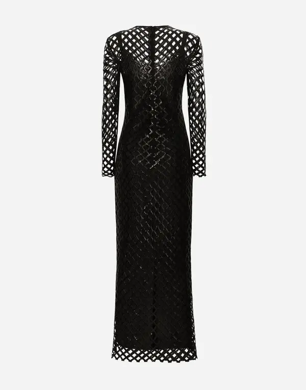 Dolce & Gabbana Sequin Embellished Mesh Gown