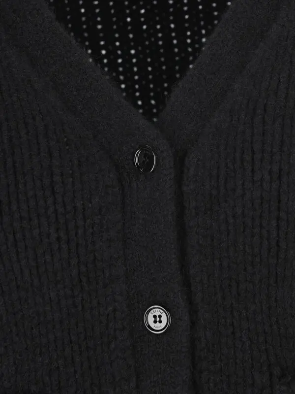 Celine Cardigan In Cashmere Silk - Black