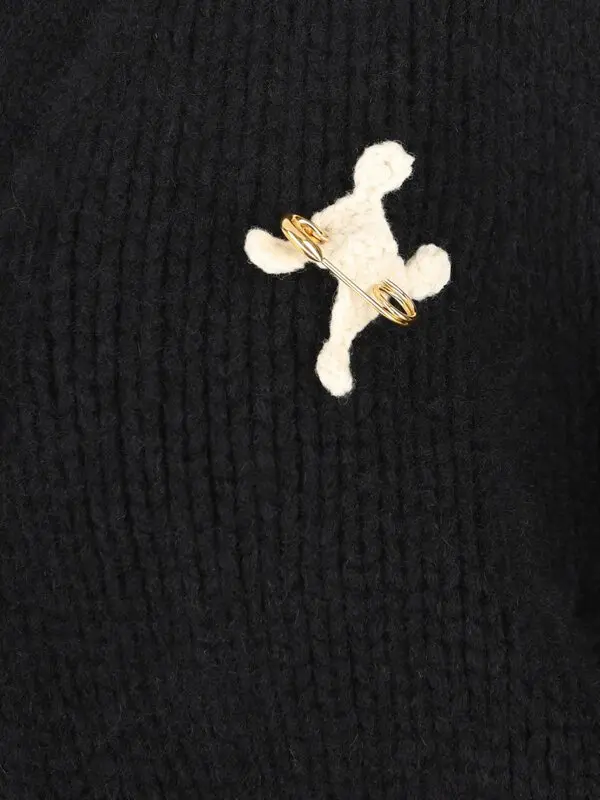 Celine Cardigan In Cashmere Silk - Black