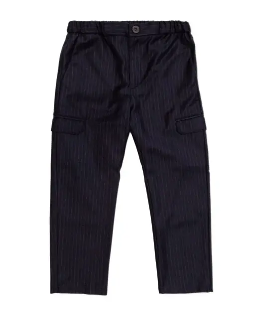 Bonpoint Striped Elasticated Waistband Cargo Pants