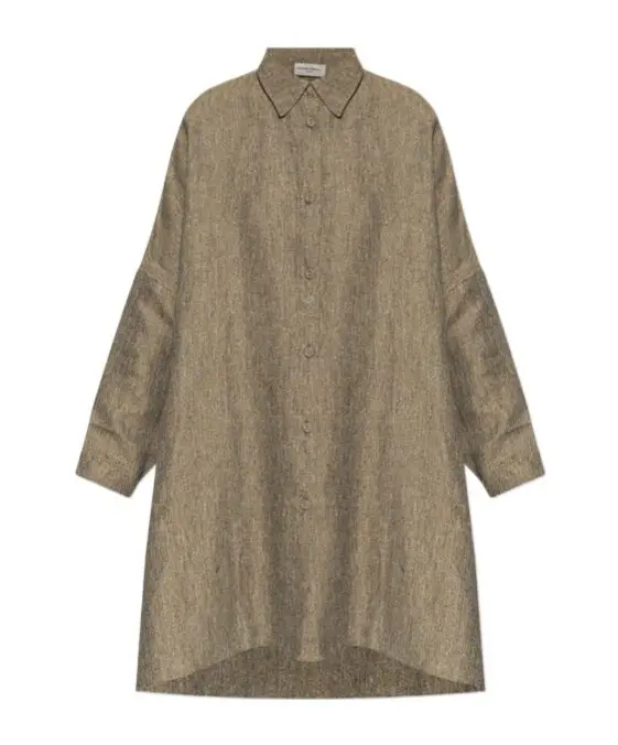 Officine Générale Eren Oversized Shirt - Brown