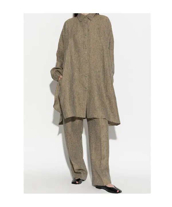 Officine Générale Eren Oversized Shirt - Brown