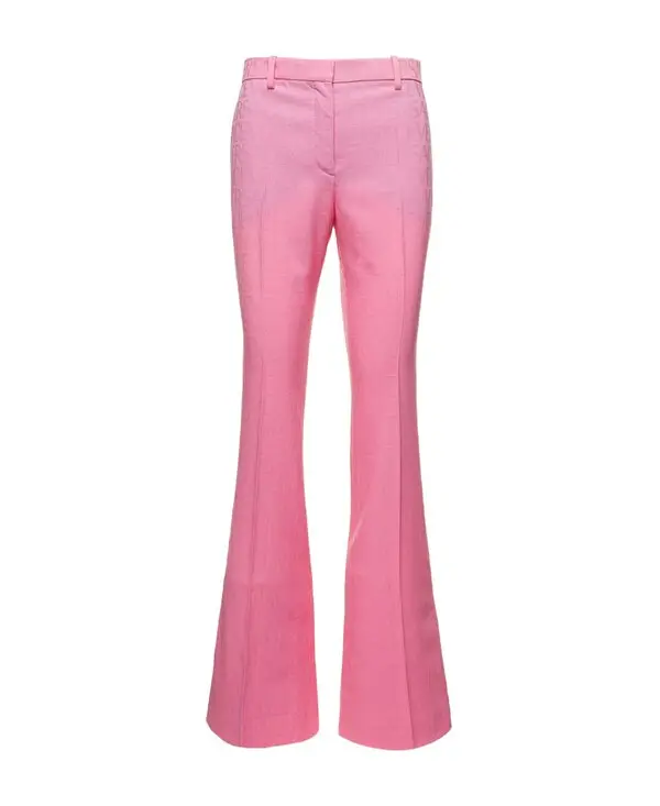 Versace High-waist Flared Trousers - Pink
