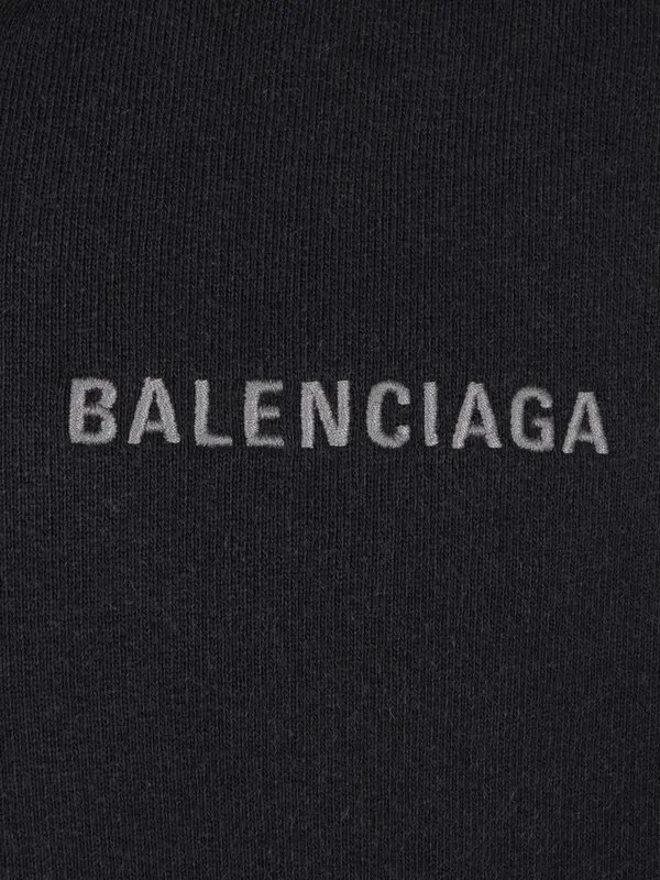Balenciaga Layered Faded Zipped Hoodie - Faded Black