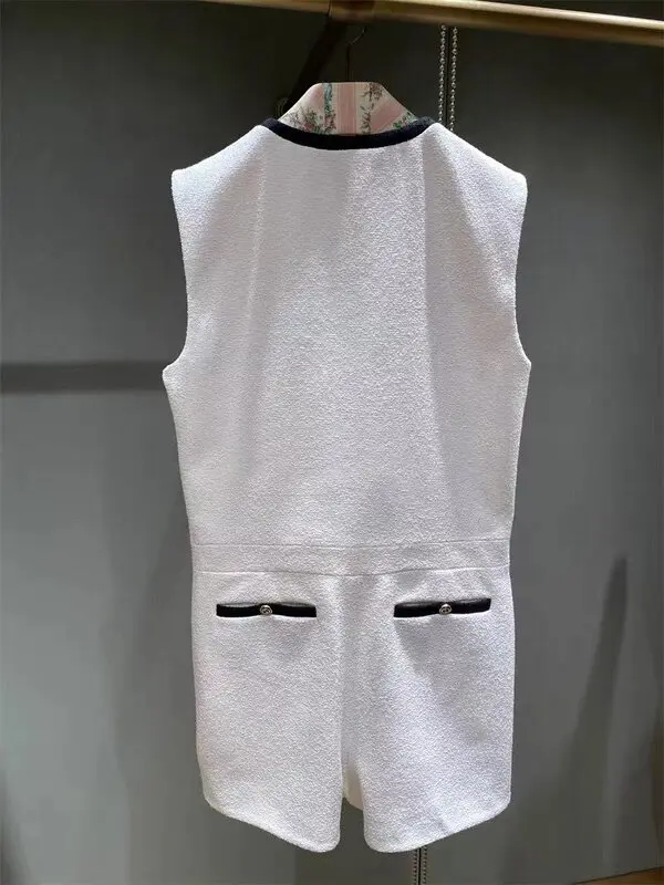 Gucci Sleeveless Jumpsuit With Interlocking G Buttons
