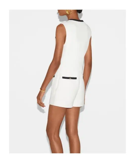 Gucci Sleeveless Jumpsuit With Interlocking G Buttons