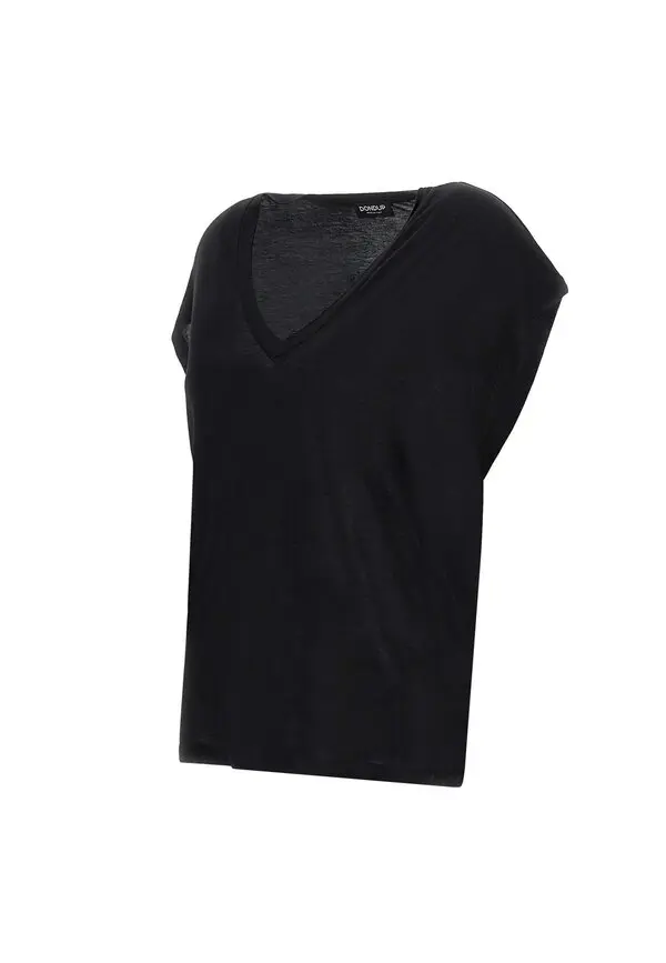 DONDUP Short Sleeve V-neck T-shirt