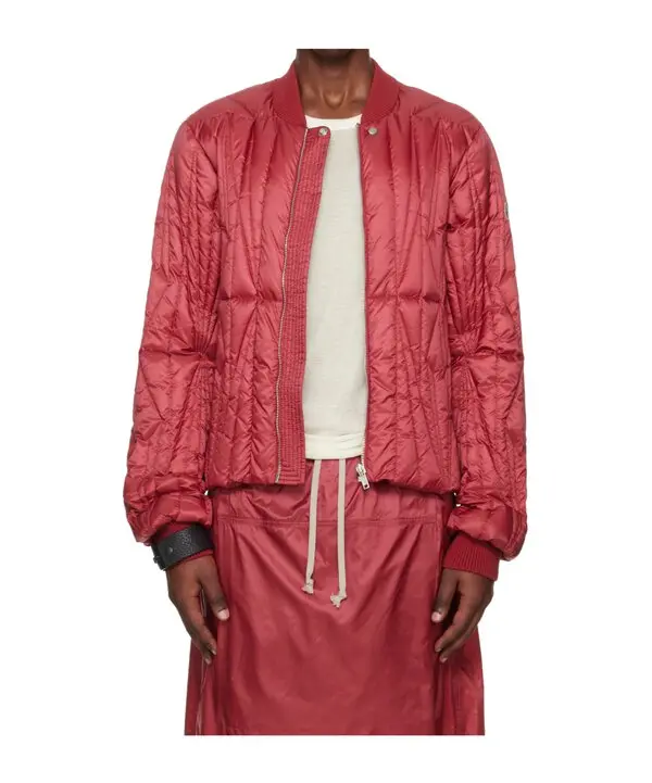 Moncler Geo Camo Zip-up Jacket - Agate Red