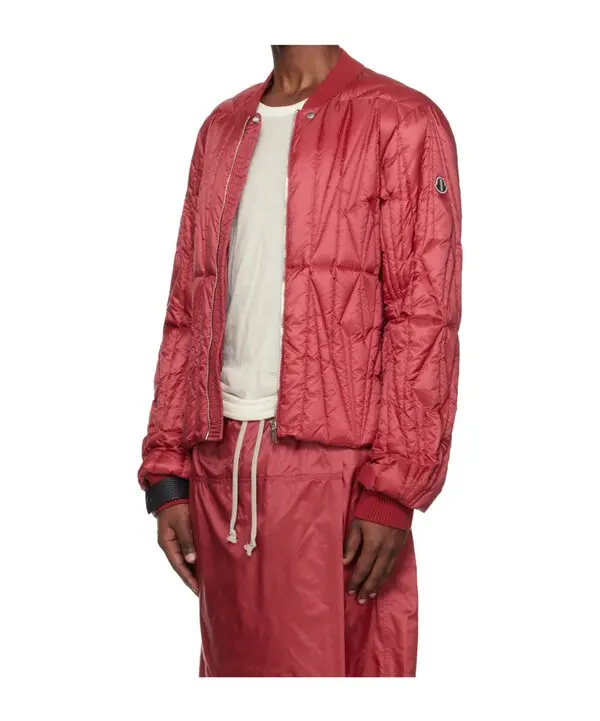 Moncler Geo Camo Zip-up Jacket - Agate Red