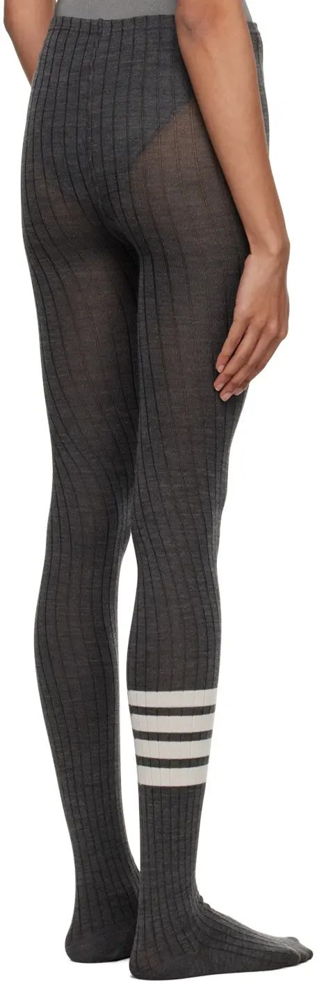 Thom Browne 4-bar Striped Ribbed Tights