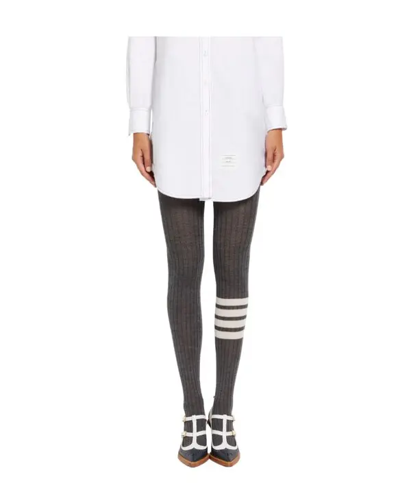 Thom Browne 4-bar Striped Ribbed Tights