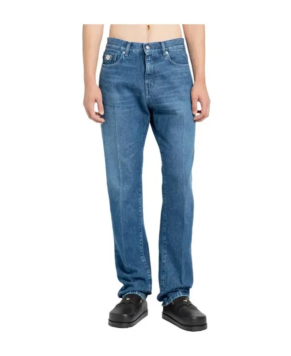 Versace Logo-patch Stretch Jeans