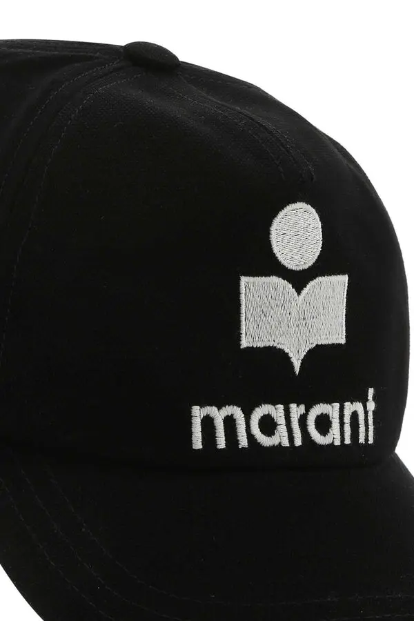 Isabel Marant Étoile Logo Embroidered Baseball Cap - Black