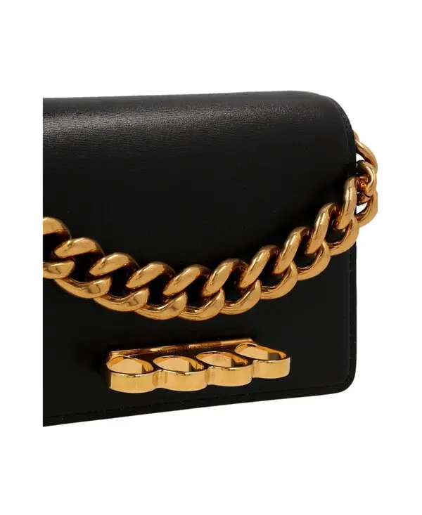 Alexander McQueen Four Ring Shoulder Bag