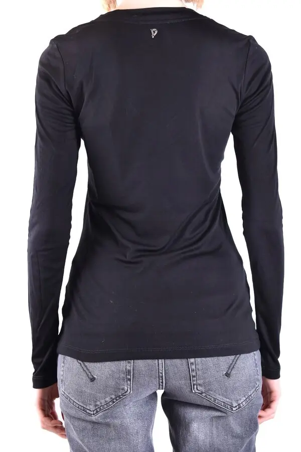DONDUP Long Sleeve V-neck T-shirt - Black