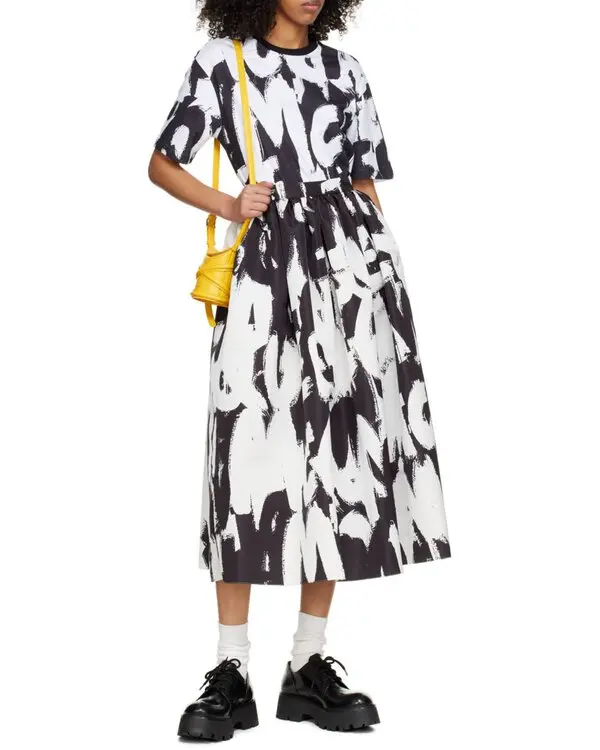 Alexander McQueen Graphic Print Oversized Crewneck T-shirt