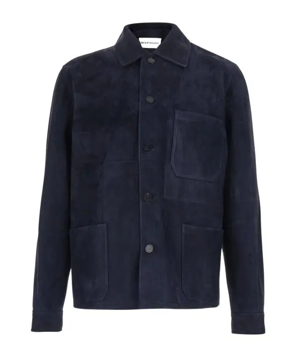 Givenchy Collared Button-up Jacket With Patch Pocket