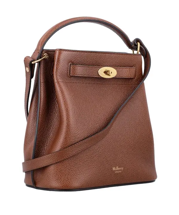 Mulberry Islington Logo-embossed Bucket Bag - Oak