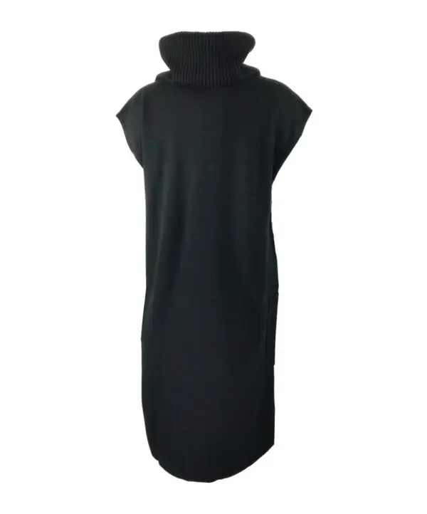 Max Mara Sleeveless High Collar Knitted Cardigan