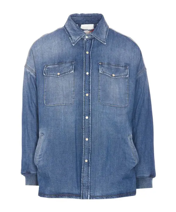 Alexander McQueen Long Sleeved Denim Shirt