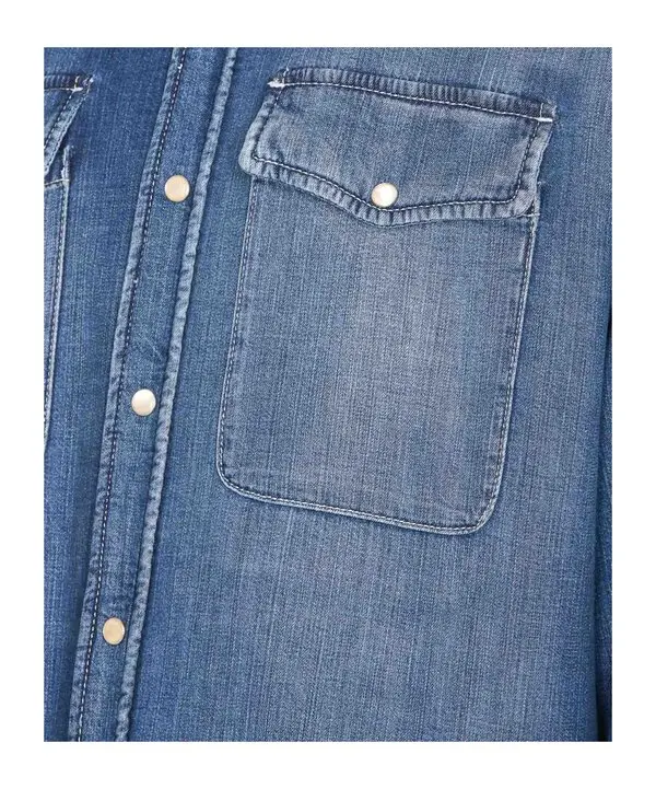 Alexander McQueen Long Sleeved Denim Shirt