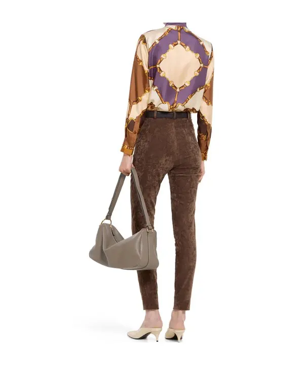 Gucci Printed Silk Twill Shirt With Self-tie Neck Bow