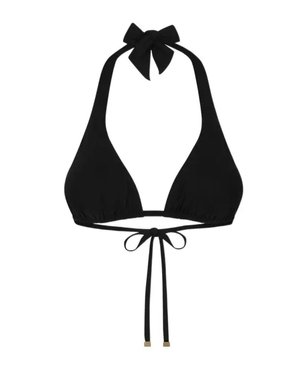Dolce & Gabbana Padded Triangle Bikini Top - Black