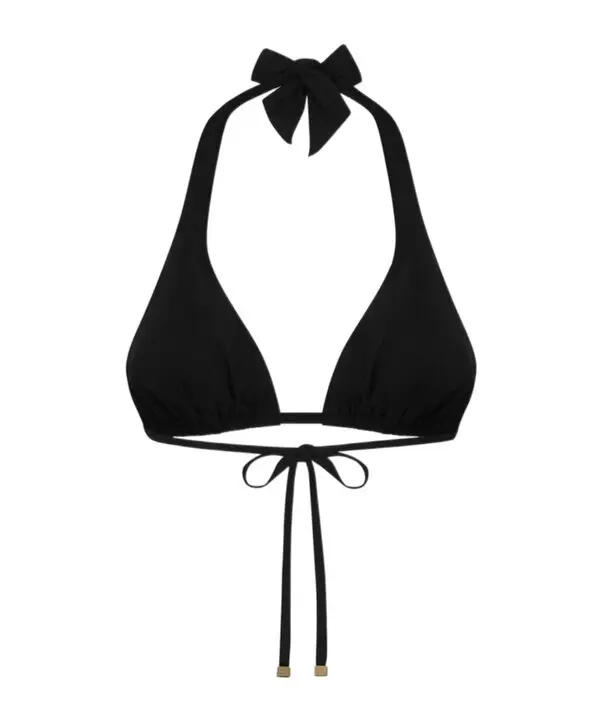 Dolce & Gabbana Padded Triangle Bikini Top - Black