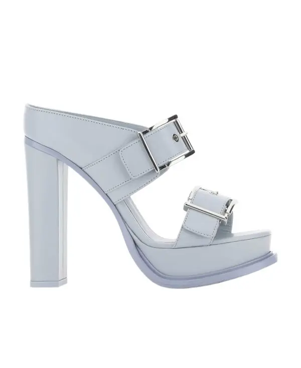Alexander McQueen Double Buckled Platform Sandals