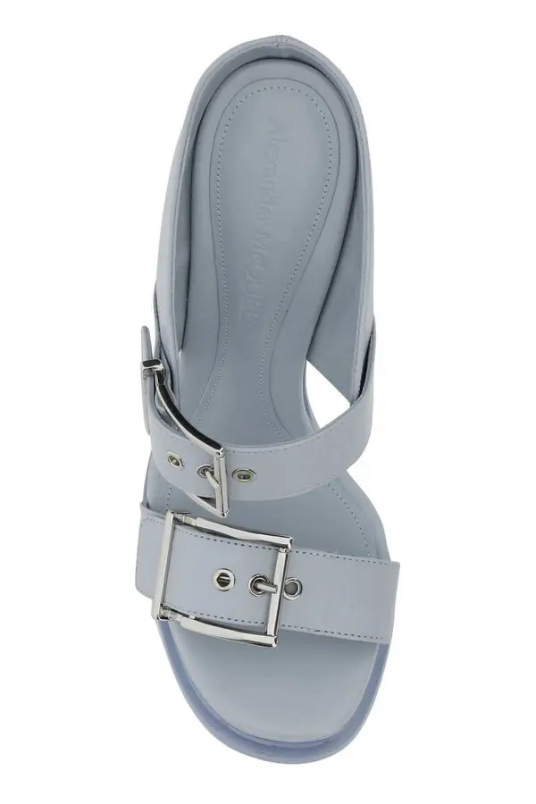 Alexander McQueen Double Buckled Platform Sandals