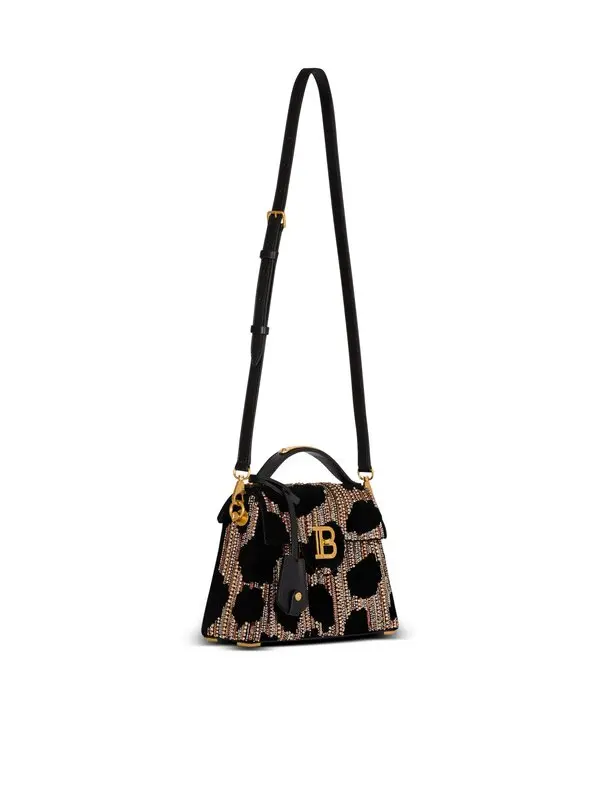 Balmain Embellished Velvet B-buzz Dynasty Bag