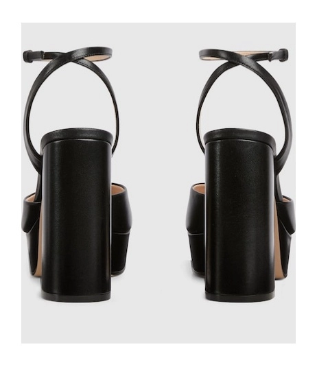 Gucci Horsebit Platform Sandals - Black