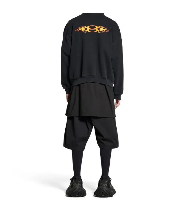 Balenciaga Burning Unity Logo Zipped Hoodie