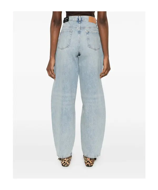 7 For All Mankind Light Wash Relaxed Fit Jeans - Gray