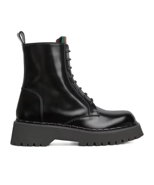Gucci Lace-up Combat Boots