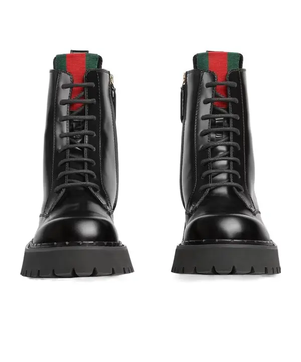 Gucci Lace-up Combat Boots