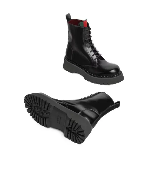 Gucci Lace-up Combat Boots