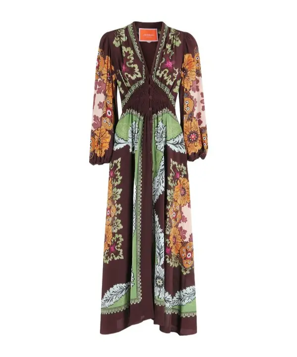La DoubleJ Camerino Floral-print Maxi Dress