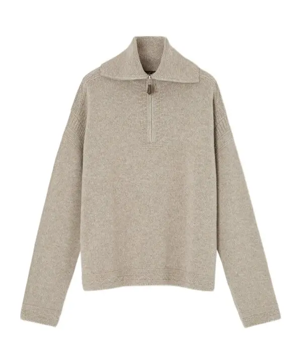 Loro Piana Carezza Quarter Zip Sweater