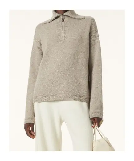 Loro Piana Carezza Quarter Zip Sweater