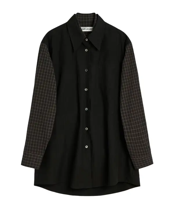 Our Legacy Double Layered Shirt With Pleated Shoulders