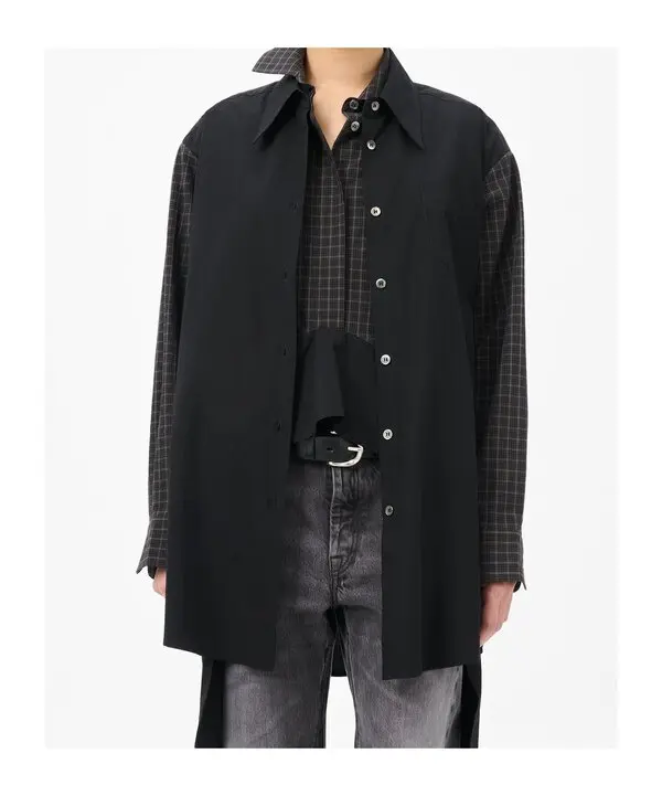 Our Legacy Double Layered Shirt With Pleated Shoulders