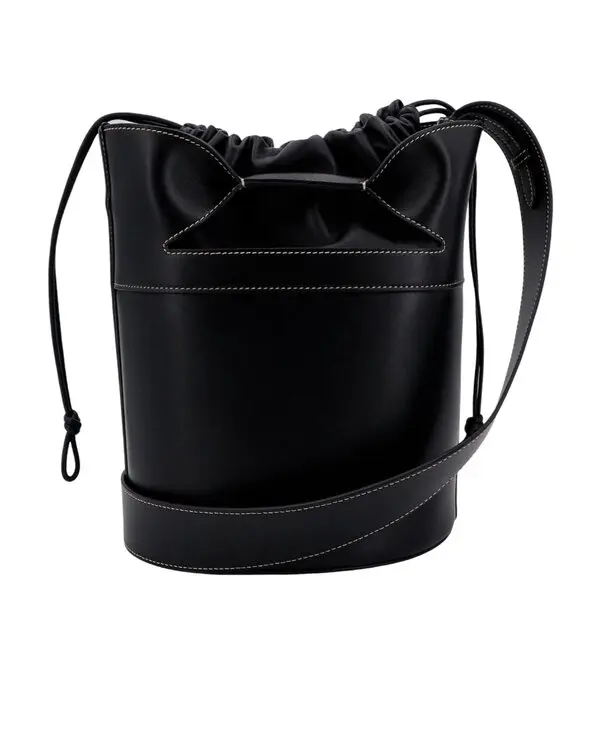 Alexander McQueen Logo Printed Drawstring Bucket Bag
