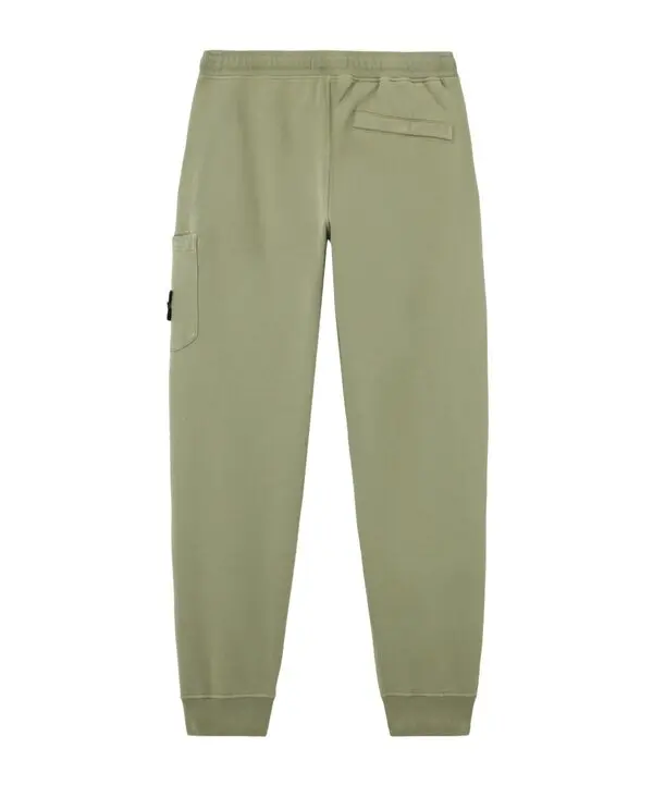 Stone Island Patch-pocket Cotton Track Pants - Sage