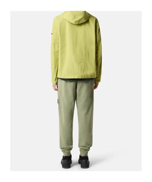 Stone Island Patch-pocket Cotton Track Pants - Sage