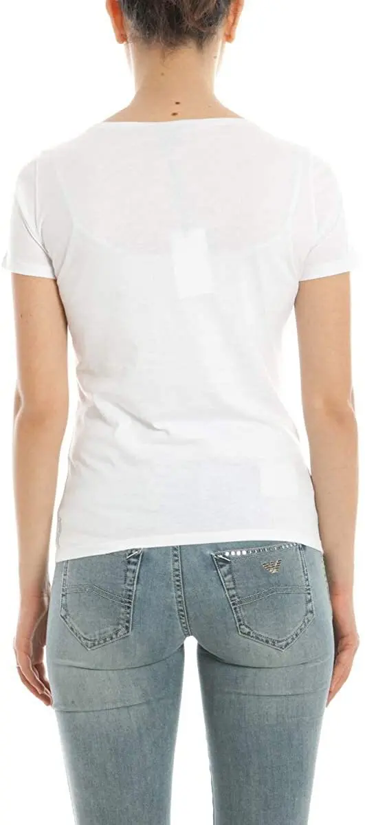 Emporio Armani Floral Logo T-shirt - White