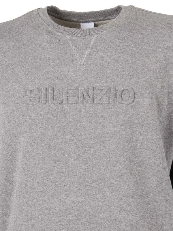 Aspesi Embossed Detail Crewneck Sweatshirt - Gray